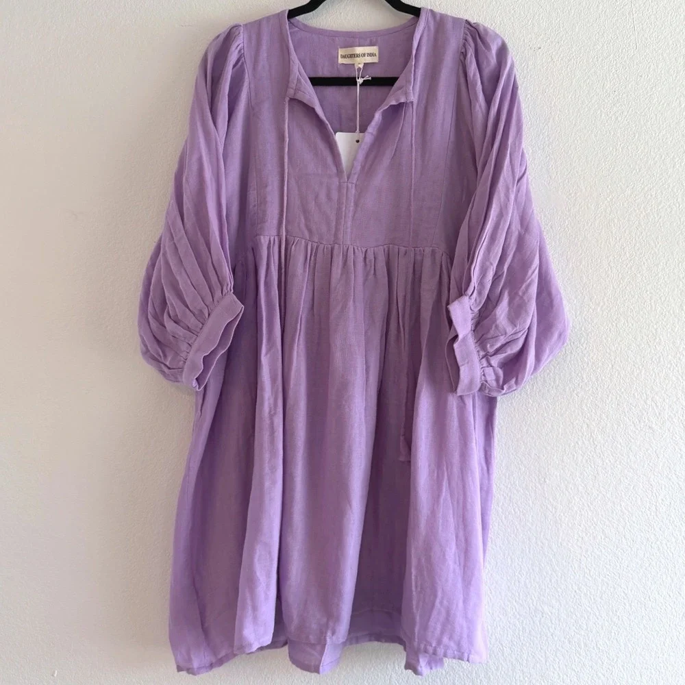 Daughters of India | Dresses | Daughters Of India Kyra Mini Dress Lilac ...
